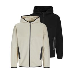 Jack & Jones Jack & Jones Sweatjacke 'Fusion' Herren Gr&ouml;&szlig;e XL beigemeliert