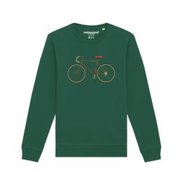 Watapparel Sweatshirt 'Fahrrad' Herren Gr&ouml;&szlig;e 5XL dunkelgr&uuml;n / mischfarben