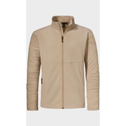 Sch&ouml;ffel Fleecejacke SCH&Ouml;FFEL "CIRC Fleece Jk Style Smue MNS", Herren, Gr. 50, 4705, beige, Oberstoff: 100% Polyester, regular fit, hoch geschlossener Ausschnitt, Jacken Fleecejacke
