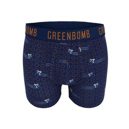 Greenbomb Boxershorts 'Bike Rings' Herren Gr&ouml;&szlig;e M navy / orange / wei&szlig;