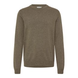 Strickfleece-Pullover Casual Friday "Strickpullover CFBells", Herren, Gr. M, braun (major braun melange), Obermaterial: 50% Baumwolle CO. 50% Lyocell CLY., Pullover Strickfleece-Pullover