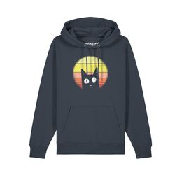 Watapparel Sweatshirt 'Sunset Cat' Herren Gr&ouml;&szlig;e M anthrazit / mischfarben