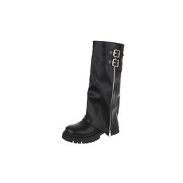 Ital-Design Stiefel Damen Gr&ouml;&szlig;e 37 schwarz Winterschuhe