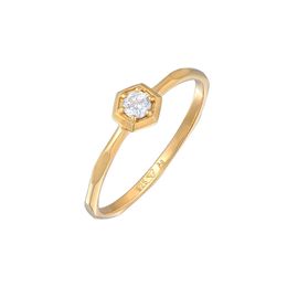 Elli Ring Damen Gr&ouml;&szlig;e 52 gold / transparent
