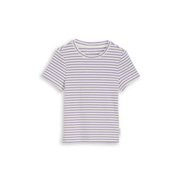 Tom Tailor T-Shirt M&auml;dchen Gr&ouml;&szlig;e 152 hellbeige / lavendel
