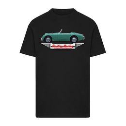 F4NT4STIC T-Shirt 'British Motor Heritage Austin Healey Sprite Mk1' Herren Gr&ouml;&szlig;e S gr&uuml;n / rot / schwarz / wei&szlig;