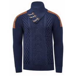 Rusty Neal Pullover Herren Gr&ouml;&szlig;e M indigo / braun