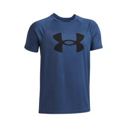 Under Armour T-Shirt 'Tech Big' Jungen Gr&ouml;&szlig;e 140/152 blau / schwarz