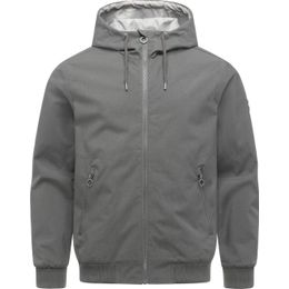 Outdoorjacke Ragwear "Outdoorjacke Stuartt Summer YOUMODO", Herren, Gr. XL, grau, Obermaterial: 100% Polyester PES. Obermaterial: Futter: 100% Polyester PES., gerade, hoch geschlossener Ausschnitt, &Auml;rmel ohne &Auml;rmelschlitz Rippstrickb&uuml;ndchen, Jacken Outdoorjacke, Wasserdichte &Uuml;bergangsjacke mit Kapuze