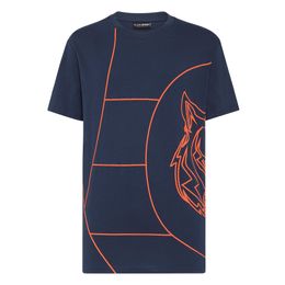 Plein Sport T-Shirt 'Tiger' Herren Gr&ouml;&szlig;e XS dunkelblau / dunkelorange
