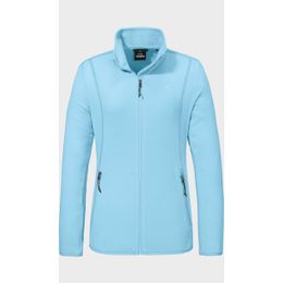 Sch&ouml;ffel Fleecejacke SCH&Ouml;FFEL "Fleece Jk Style Ash WMS", Damen, Gr. 42, 8015, blau, Oberstoff: 100% Polyester, regular fit, hoch geschlossener Ausschnitt, Jacken Fleecejacke