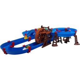 Wasserbahn AquaPlay "WaterWheel", blau, Wasserbahnen, Kinder, B/H/L: 127cm x 35cm x 142cm, Kunststoff, Wasserbahn, Made in Germany, B:127cm H:35cm L:142cm