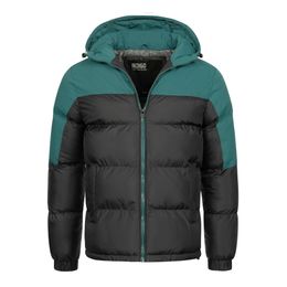 INDICODE Jeans Winterjacke 'Danix' Herren Gr&ouml;&szlig;e XL jade / schwarz