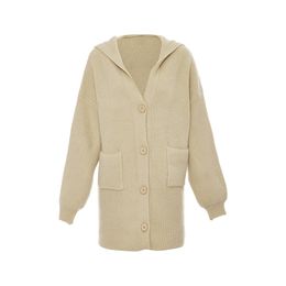 Tanuna Strickjacke Damen Gr&ouml;&szlig;e M beige