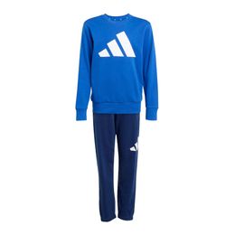 adidas Sportswear Trainingsanzug Jungen Gr&ouml;&szlig;e 164 blau / navy / wei&szlig;