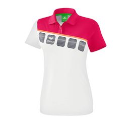 Erima Poloshirt Damen Gr&ouml;&szlig;e XXL grau / rot / wei&szlig;