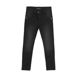 Minymo Jeans M&auml;dchen Gr&ouml;&szlig;e 134 dunkelgrau / schwarz