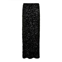 Apricot Sequin Mesh Maxi Skirt ' ' Damen Gr&ouml;&szlig;e 38 schwarz