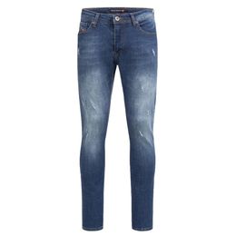 Rock Creek Jeans Herren Gr&ouml;&szlig;e 33 blau / karamell