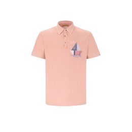 Distretto12 Poloshirt 'Boat Lorca' Herren Gr&ouml;&szlig;e L blau / rosa / altrosa / wei&szlig;