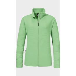 Sch&ouml;ffel Fleecejacke SCH&Ouml;FFEL "CIRC Fleece Jk Style Smue WMS", Damen, Gr. 38, 6175, gr&uuml;n, Oberstoff: 100% Polyester, regular fit, hoch geschlossener Ausschnitt, Jacken Fleecejacke