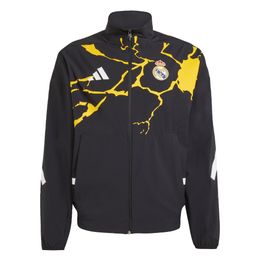 adidas Performance Sportjacke 'Real Madrid Avengers Z.N.E. Anthem' Herren Gr&ouml;&szlig;e XS gelb / schwarz / wei&szlig;