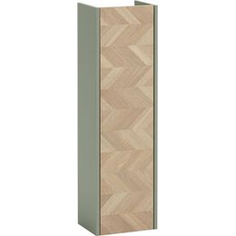 Midischrank Welltime "Lorna, Breite 30,2 cm", pistazie, eiche chevron, B:30,2cm H:106,1cm T:23,4cm, FSC-zertifizierter Holzwerkstoff, Schr&auml;nke, Midischrank, Made in Germany