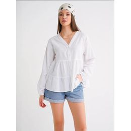 Mixray Bluse Damen Gr&ouml;&szlig;e L wei&szlig;