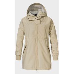 Sch&ouml;ffel Parka SCH&Ouml;FFEL "Parka Style Bohorok WMS", Damen, Gr. 46, beige (4705, beige), Oberstoff: 100% Polyester; (Membran: Thermoplastisches Polyurethan); Futter: 100% Polyester, relaxed fit, hoch geschlossener Ausschnitt, Jacken Parka