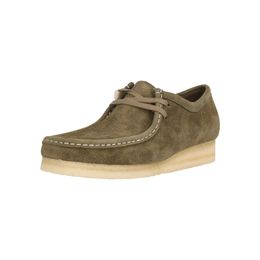 Clarks Schn&uuml;rschuhe 'Wallabee' Herren Gr&ouml;&szlig;e 44 oliv