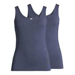 Nina von C. Unterhemd 'Light & Easy' Damen Gr&ouml;&szlig;e 4XL blau
