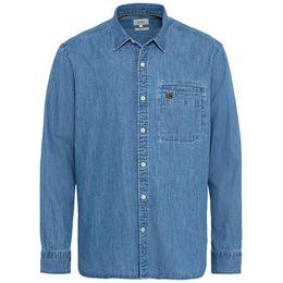 Camel Active Jeanshemd aus reiner Baumwolle Herren Gr&ouml;&szlig;e L blue denim