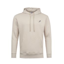 Mikon Sweatshirt 'Feder' Herren Gr&ouml;&szlig;e XXL beige / schwarz / wei&szlig;