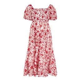Apricot Sarasa Floral Tiered Midi Dress ' ' Damen Gr&ouml;&szlig;e 40 creme Winterkleid