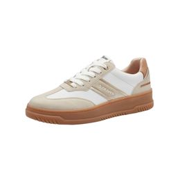 s.Oliver Sneaker Damen Gr&ouml;&szlig;e 36 creme / cognac / gold / wei&szlig;