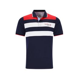 Hajo Poloshirt 'Stay Fresh' Herren Gr&ouml;&szlig;e L/XL blau / rot / wei&szlig;