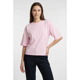 Rundhalsshirt soyaconcept "SC-BANU 231", Damen, Gr. XL, rose, Single Jersey, Obermaterial: 48% Modal, 48% Polyester, 4% Elasthan, unifarben, h&uuml;ftlang, Rundhals, Shirts Rundhalsshirt