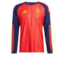adidas Performance Funktionsshirt 'Spain 26 Home Authentic Long Sleeve' Herren Gr&ouml;&szlig;e L dunkelblau / goldgelb / dunkelrot