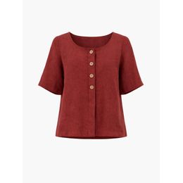 Amourlinen Top 'Maeve' Damen Gr&ouml;&szlig;e XL dunkelrot