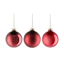 M&ouml;bel Kraft Weihnachtskugeln 16er Set rot Glas,Aluminium &Oslash;: 8.0 &raquo; M&ouml;bel Kraft