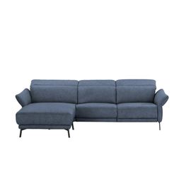 Wohnwert Ecksofa Leder Bellana blau Ma&szlig;e (cm): B: 285 H: 101 T: 161.0 &raquo; M&ouml;bel Kraft