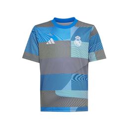 adidas Performance Trikot 'Real Madrid Prematch 2025/2026' Jungen Gr&ouml;&szlig;e 140 blau / hellblau / dunkelgrau / wei&szlig;