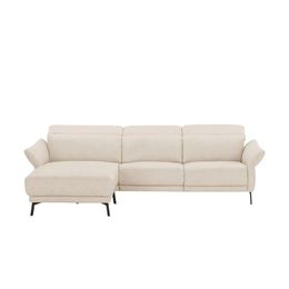 Wohnwert Ecksofa Leder Bellana beige Ma&szlig;e (cm): B: 285 H: 101 T: 161.0 Sofas > Sofas nach Material > Ledersofas &raquo; Sofa DE