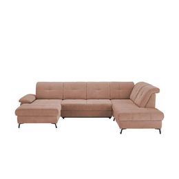 Medium Wohnlandschaft Planova II rosa/pink Ma&szlig;e (cm): B: 338 H: 96 T: 249.0 Sofas > Sofas nach Material > Stoffsofas &raquo; Sofa DE
