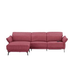 Wohnwert Ecksofa Leder Bellana rot Ma&szlig;e (cm): B: 291 H: 101 T: 176.0 Sofas > Sofas nach Material > Ledersofas &raquo; Sofa DE