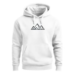Neverless Sweatshirt 'Berg Polygon' Herren Gr&ouml;&szlig;e M wollwei&szlig;
