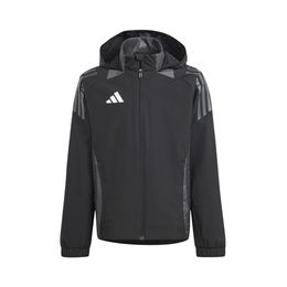 adidas Performance Sportjacke 'Tiro' Jungen Gr&ouml;&szlig;e 140 grau / schwarz