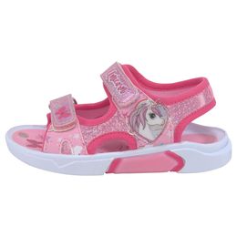 Disney Sandale M&auml;dchen Gr&ouml;&szlig;e 28 kitt / lila / pink / silber