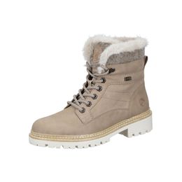 Remonte Stiefelette Damen Gr&ouml;&szlig;e 43 beige Winterschuhe