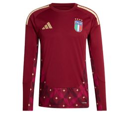 adidas Performance Funktionsshirt 'Italy 26 Home Goalkeeper Long Sleeve' Herren Gr&ouml;&szlig;e S rot